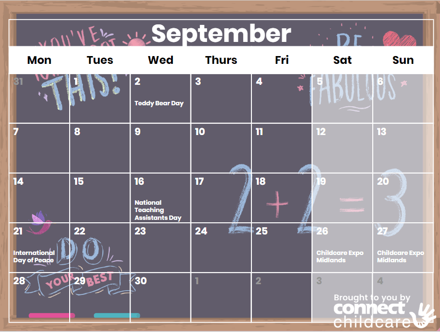 2020 Nursery Calendar - Connect Childcare